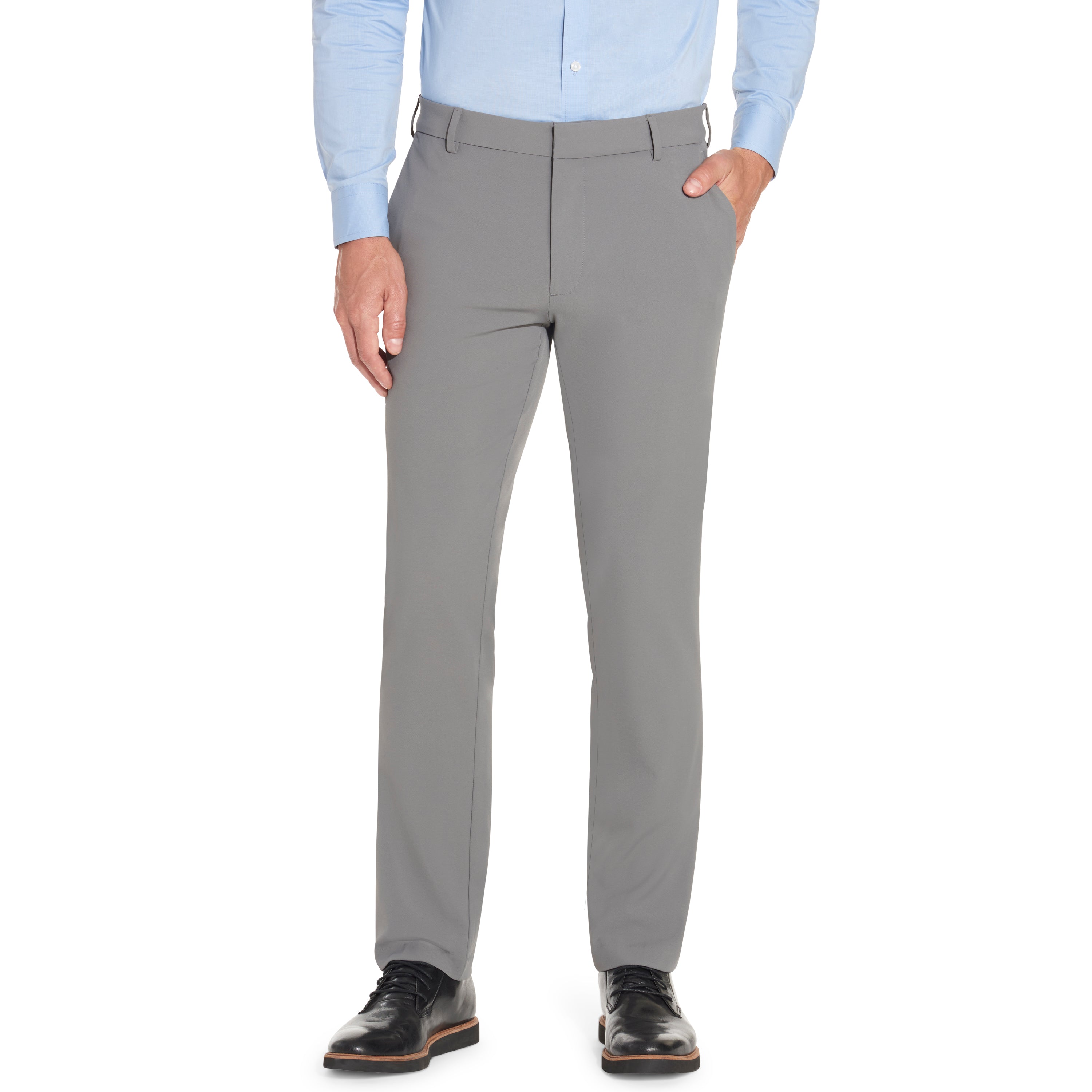 Stain Shield Flat Front Stretch Dress Pant - Slim Fit – Van Heusen