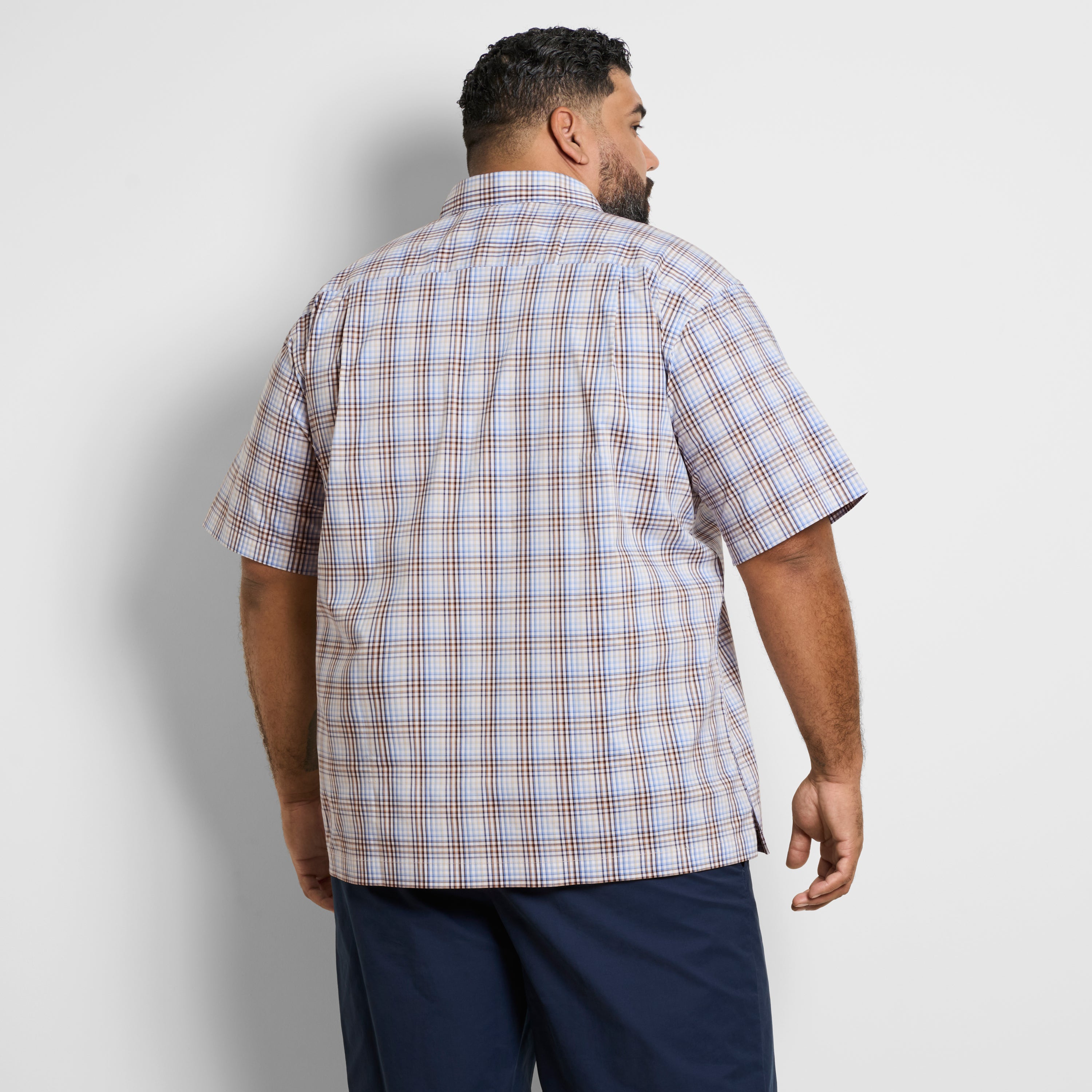 Big & Tall Weekend Solid Short Sleeve Camp Shirt – Van Heusen